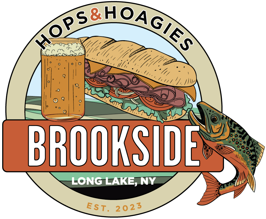 Brookside Hops & Hoagies logo